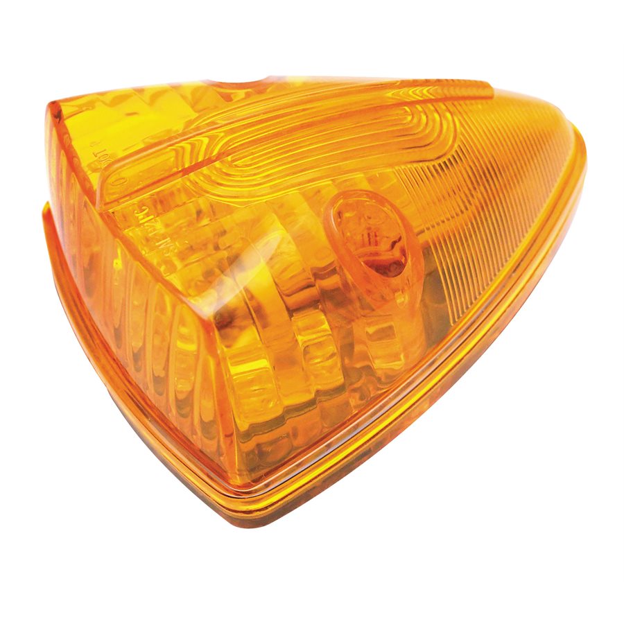 CAB MARKER LIGHT, TRIANGLE, 15 LEDS, AMBER