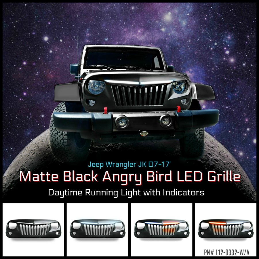 LED-NEON JEEP WRANGLER GRILLS