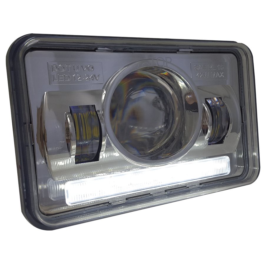 HEADLIGHT, LED, 4x6", HIGH BEAM