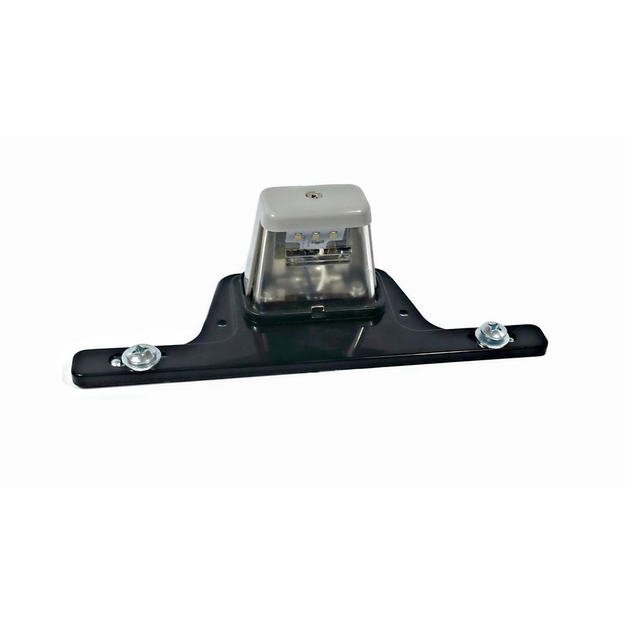 LED LICENSE PLATE LIGHT- GRAY, BLACK ABS BRKT, 2 BARE WIRE