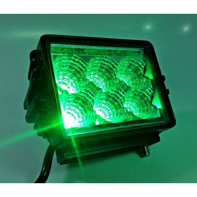 4.6" OFF-ROAD, LIGHT BAR, GREEN LED, DOUBLE ROW, SPOT BEAM, 1350 LM