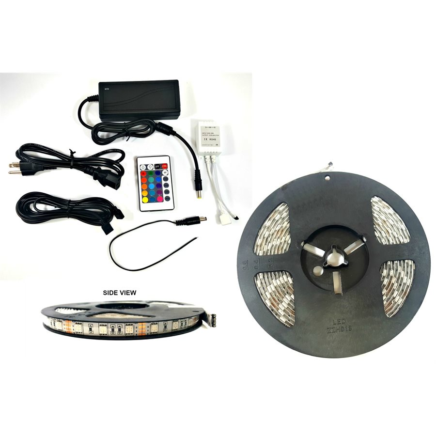 16FT. LED LIGHT STRIP KIT, W / REMOTE & CONTROLLER