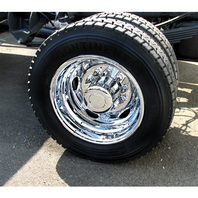 RAM / DODGE ABS CHROME SIMULATOR SET, 19.5" x 6”, SPIKE LUG NUT COVERS