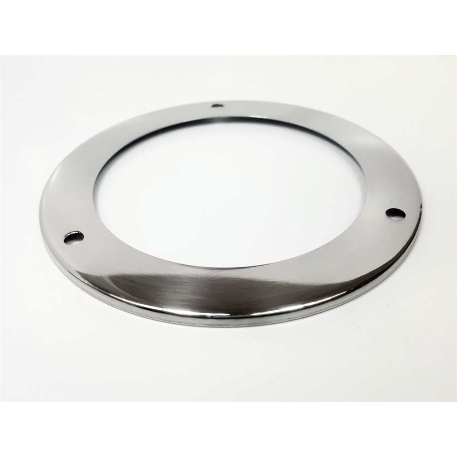 BEZEL, 4" ROUND, POLISHED STAINLESS STEEL