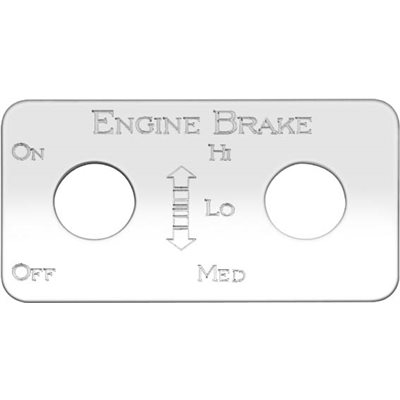 KENWORTH SWITCH PLATE, ENGINE BRAKE W / HI, LO, MED