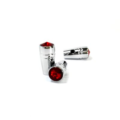 TOGGLE SWITCH EXTENDERS, PB- GUARDED, CHROME,W / RED JEWEL, 3 / PK