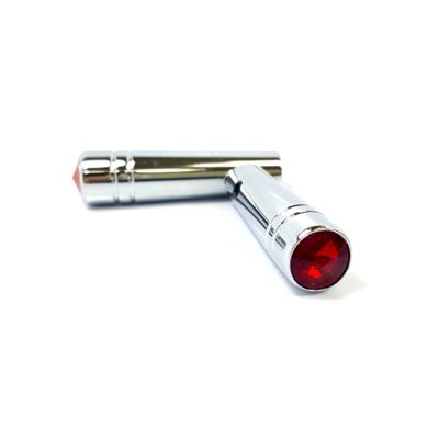 TOGGLE SWITCH EXTENDER, SHORT, PB, CHROME, RED JEWEL, PAIR