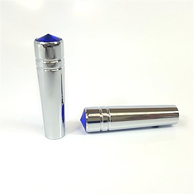 TOGGLE SWITCH EXTENDER, SHORT, PB, CHROME,BLUE JEWEL, PAIR